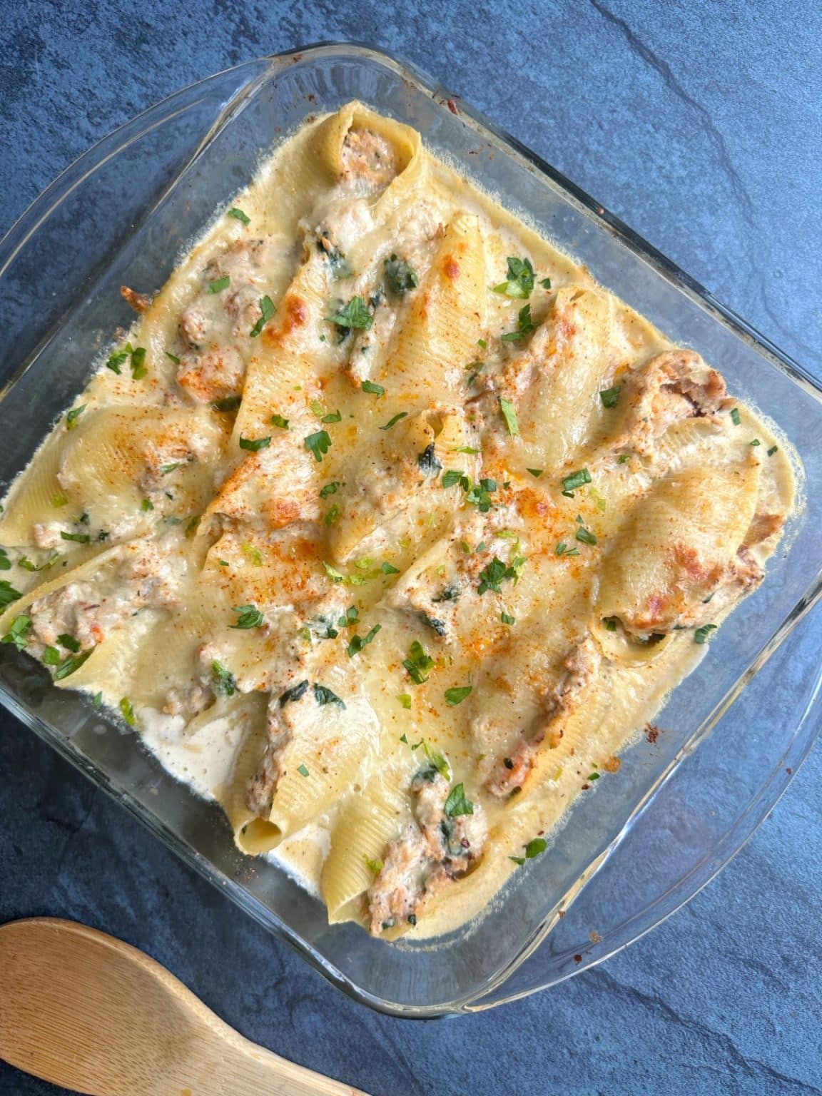 Seafood Stuffed Shells with Shrimp and Crab - Coined Cuisine