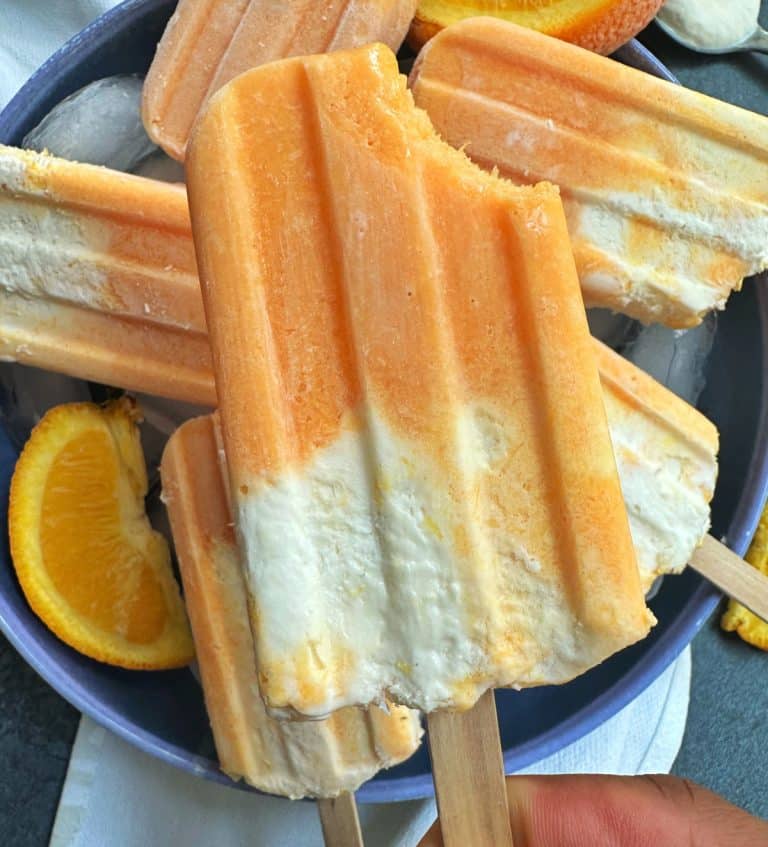 Homemade Orange Creamsicle Popsicles - Coined Cuisine