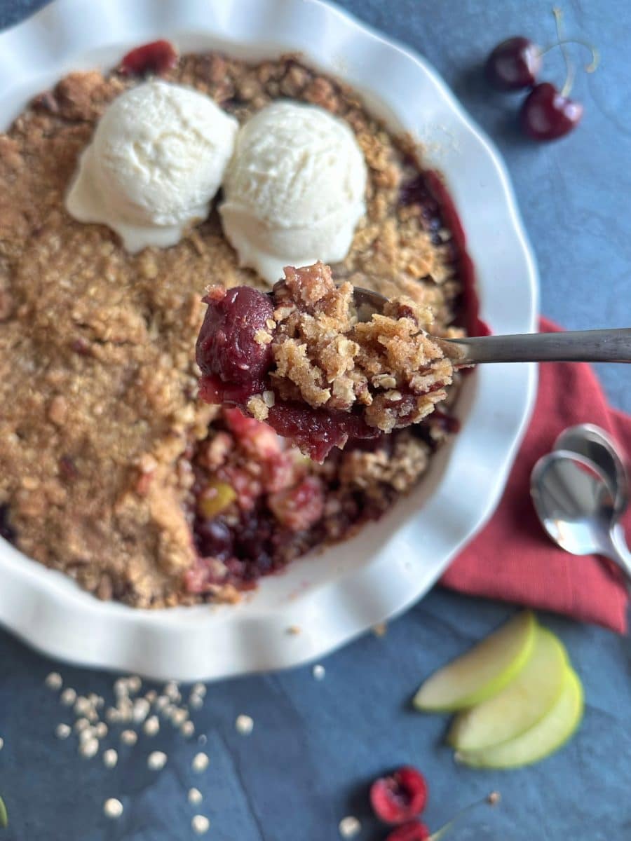 Cherry Apple Crisp - Coined Cuisine
